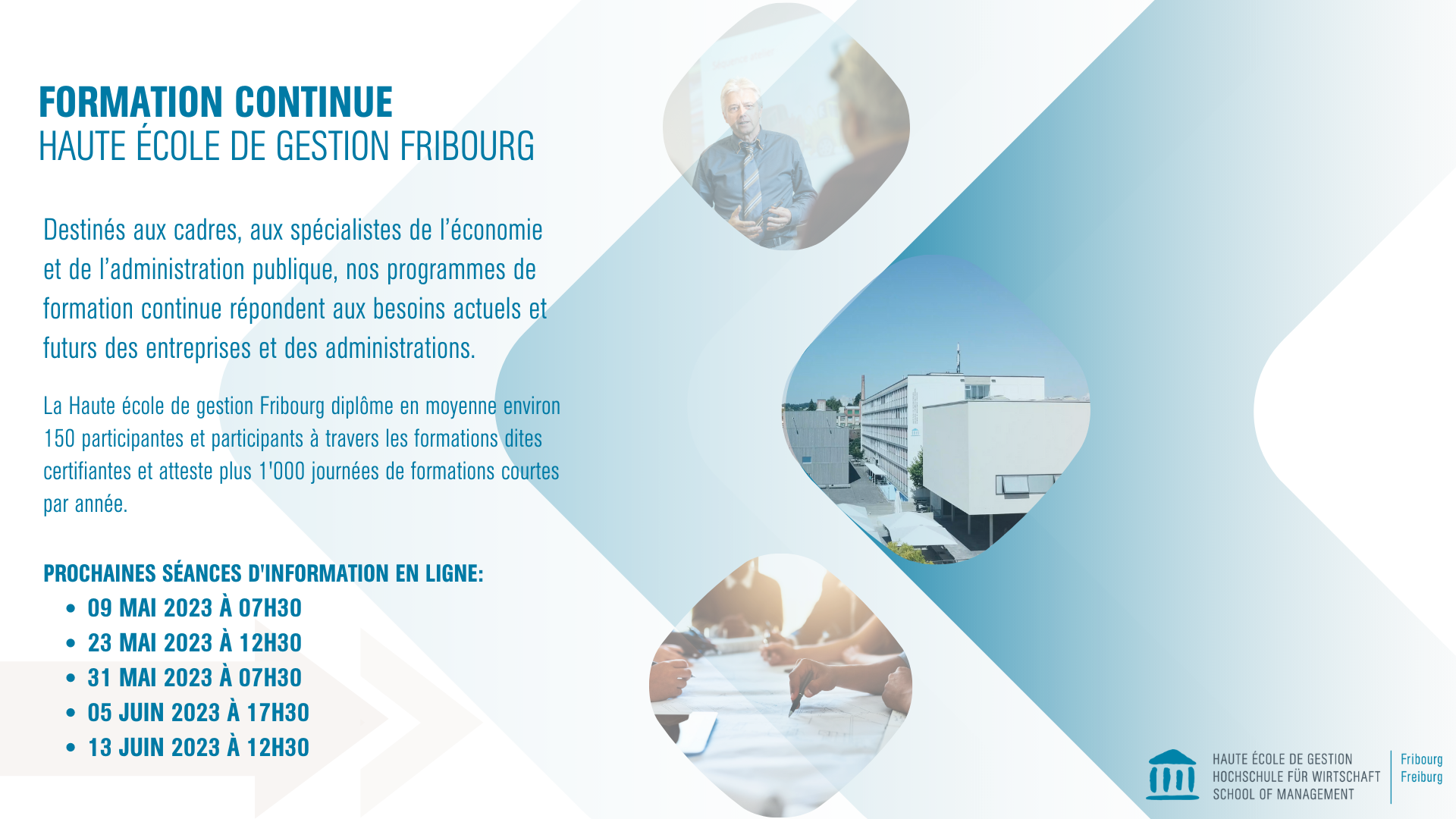 Formation continue: séances d'information en mai et juin | HEG-FR