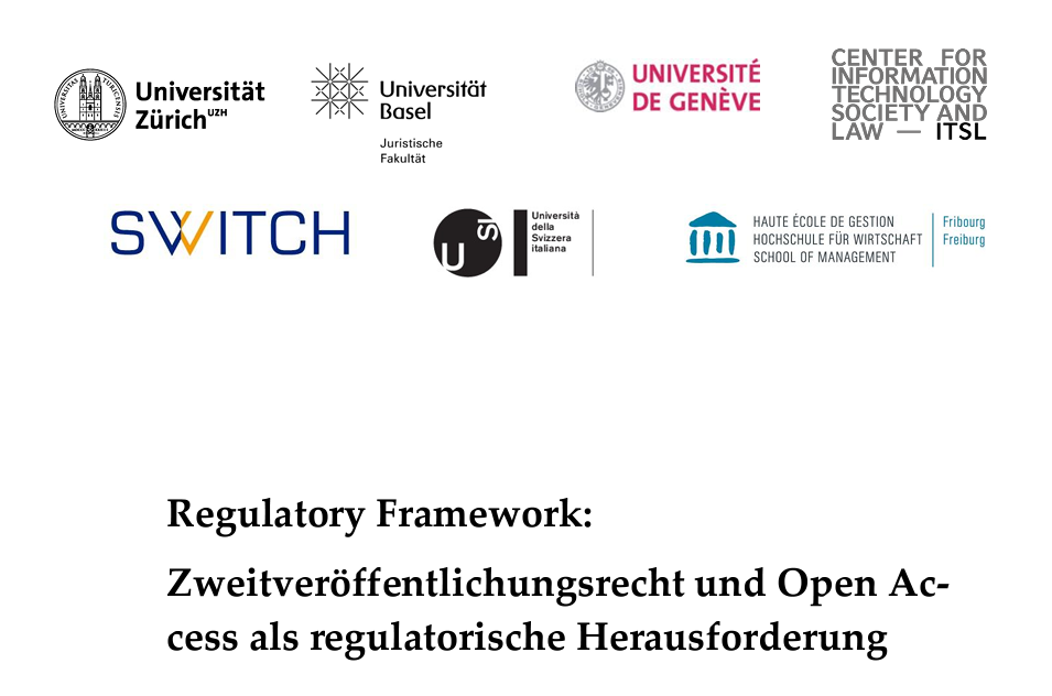 Vient de paraître: Regulatory Framework: Open Science - Open Access ...